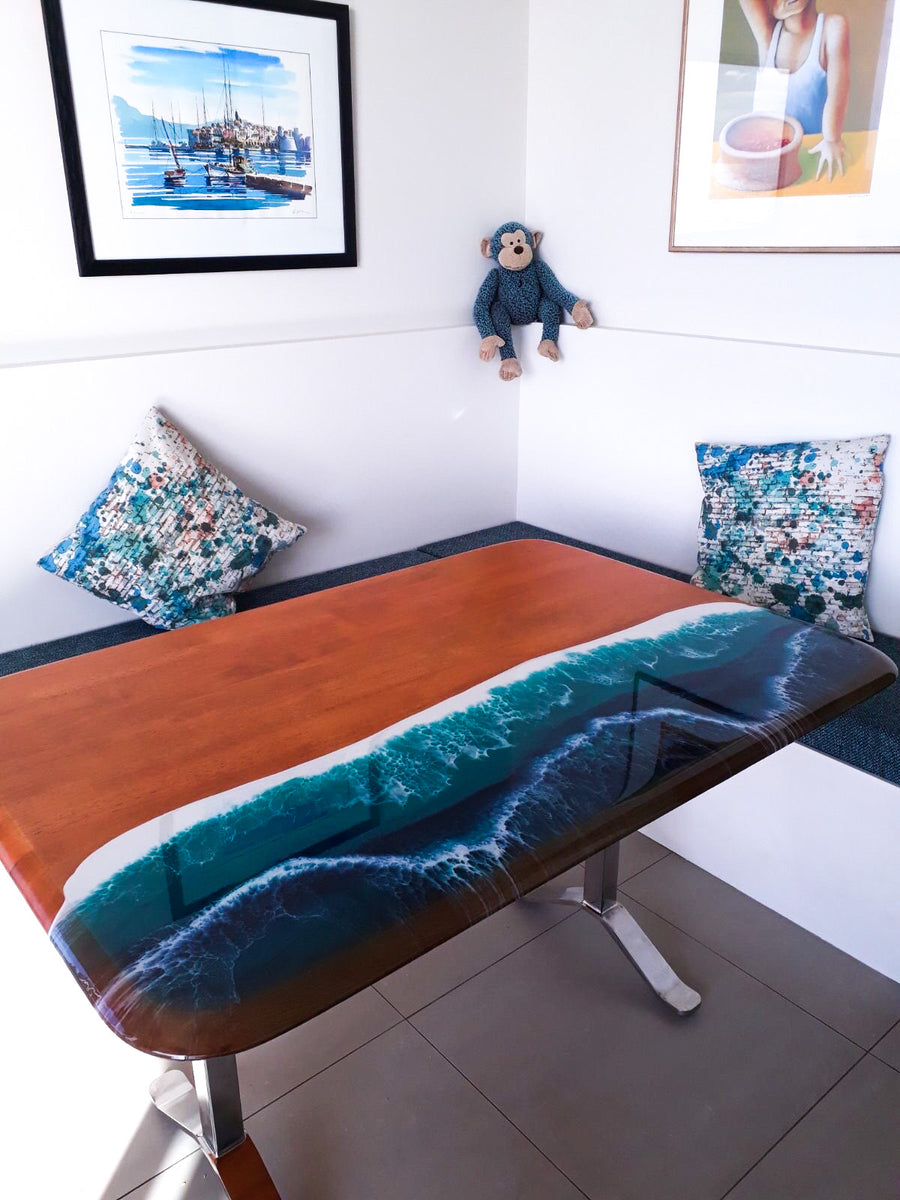 Resin Ocean Table Comission – Creative Addictions